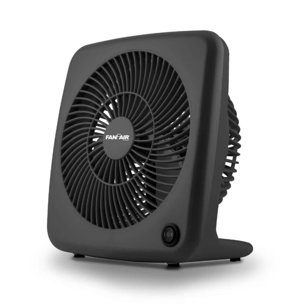 FANFAIR 7 in. Personal Box Fan in Black MFPF700K974 - The Home Depot
