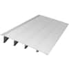 VEVOR 22.2 in. x 34 in. x 4 in. Silver Aluminum Threshold Speed Ramp ...