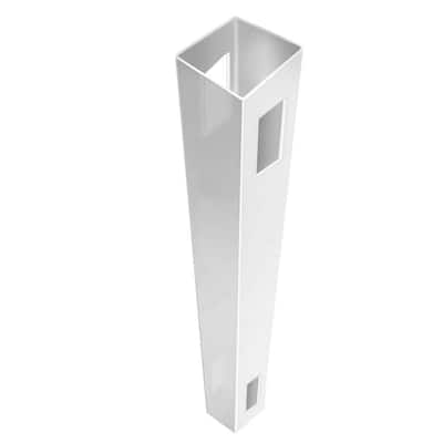 Barrette Outdoor Living 5 in. x 5 in. x 82 in. Aluminum Post Insert ...