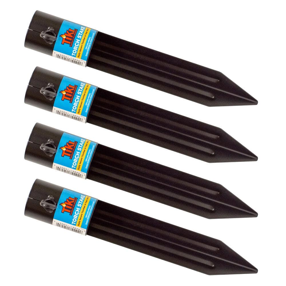 TIKI 4-Pack Torch Stake 10.75 in. 131720668 - The Home Depot