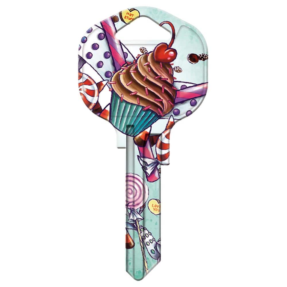 HY-KO KW1-CPBL Keyblank - Cupcake Bling 15005KW1-CPBL - The Home Depot