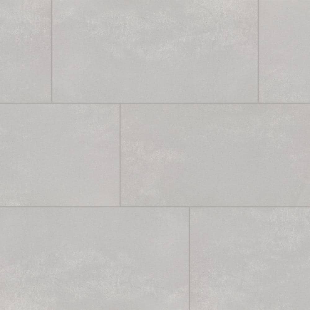 Daltile Cohesion Light Grey 12 in. x 24 in. Color Body Porcelain Floor ...