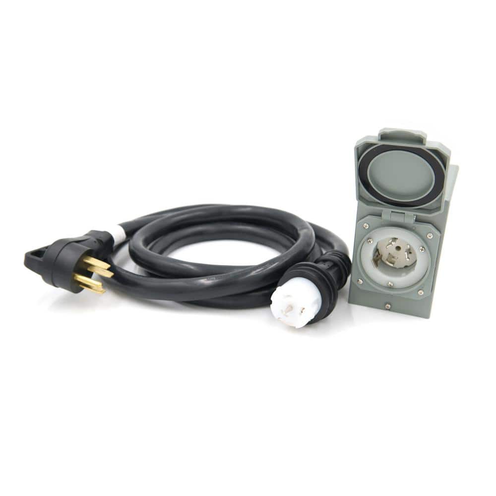 NATURE'S GENERATOR 50 Amp / 250-Volt NEMA CS6375 Inlet Box and 10 ft ...