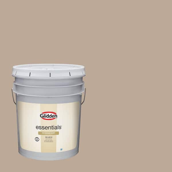 Glidden Essentials 5 gal. PPG1074-4 Notorious Satin Exterior Paint ...