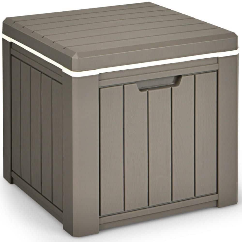 Kadehome 40 qt. Patio Cooler in Brown for Picnic and Outdoor Activities ...