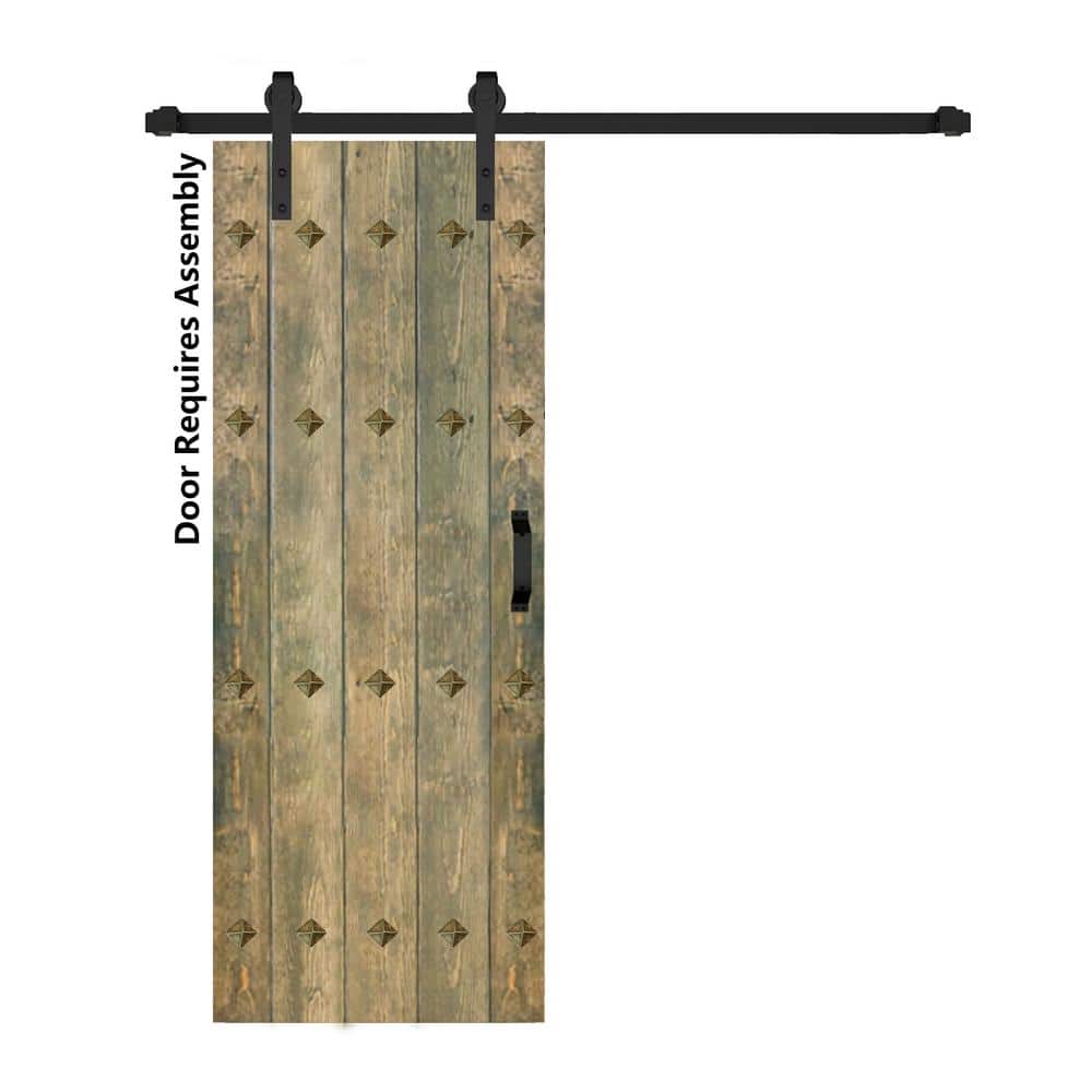 ISLIFE Mid-Century New Style 30 in. x 84 in. Aged Barrel Finished Solid ...