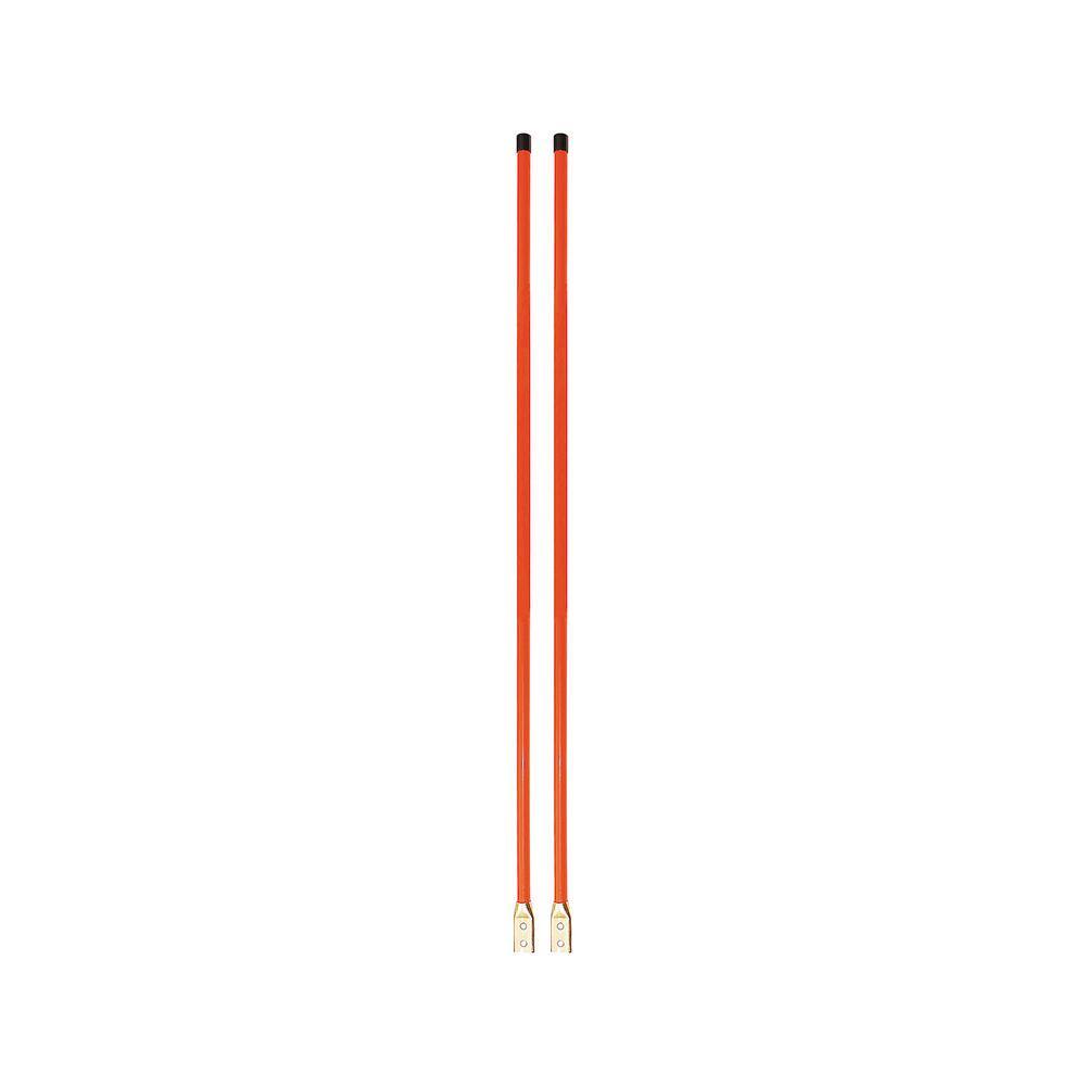 BUYERS PRODUCTS 3/4 in. x 48 in. Fluorescent Orange Bolt-On Bumper ...