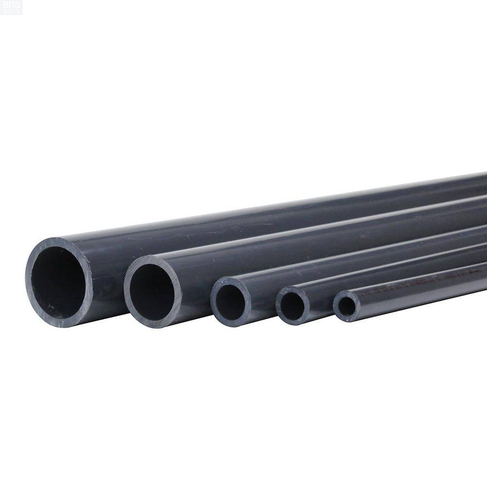 VENTRAL 2 in. x 1 ft. PVC Schedule 40 Plain-End Pressure Pipe PI000-43 ...