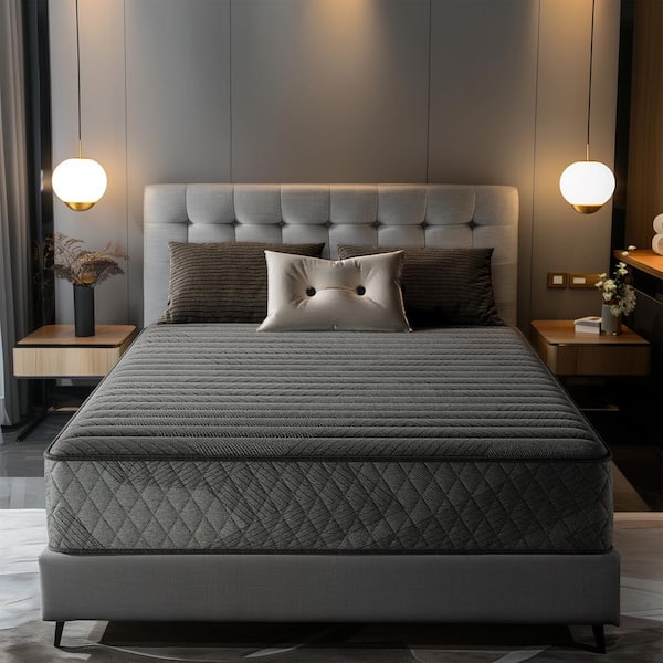 Babo Care Full Medium Hybrid Memory Foam 12 in. Breathable and Cooling ...