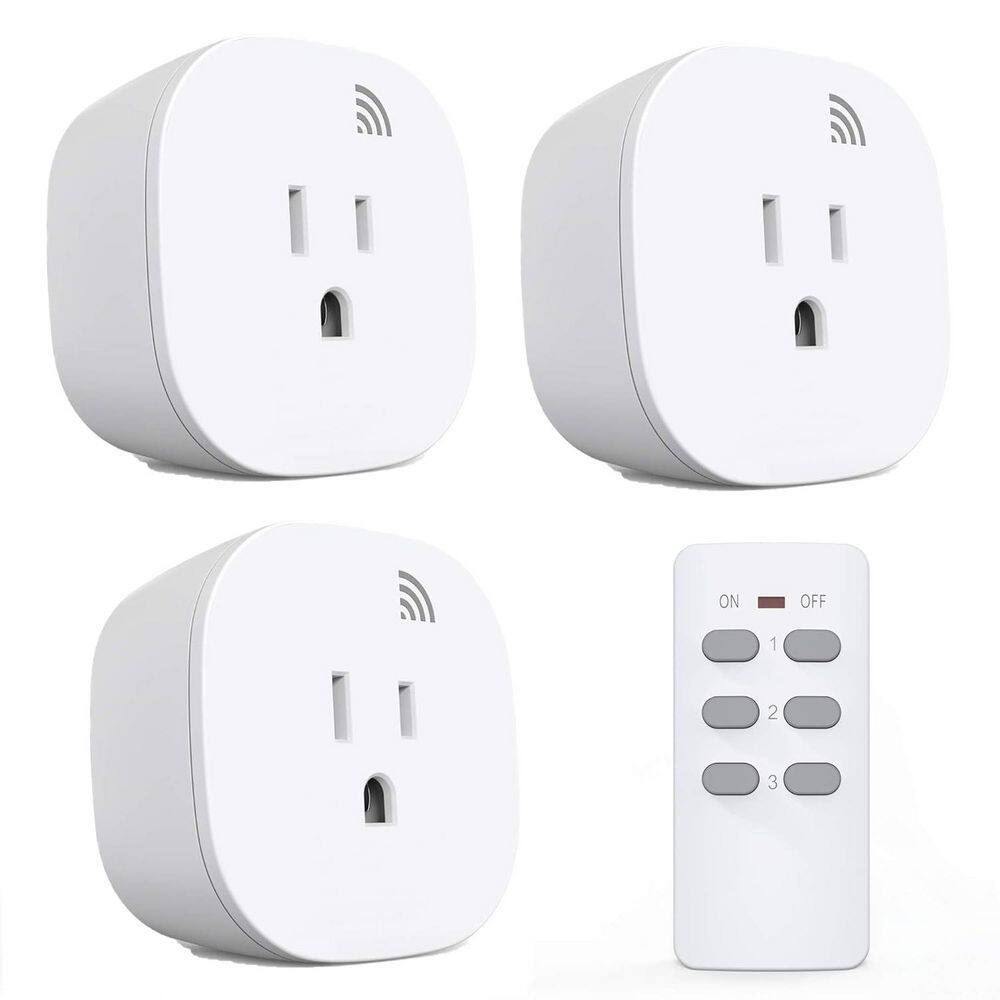 Vrbgify 120V Wireless Outlet Light Switch with Remote Control Up to 100 ...