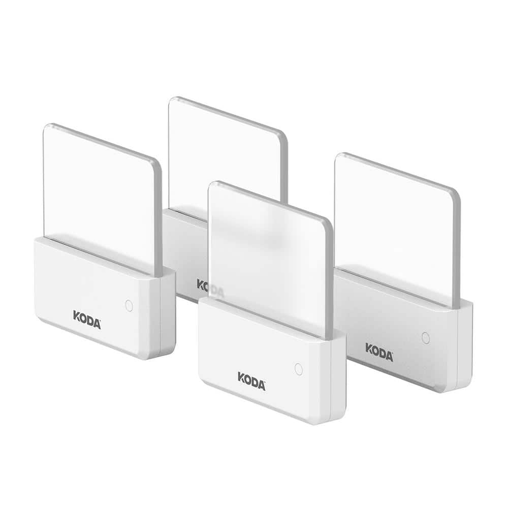 KODA 3 in. Plug-in Multi-Color Changing LED Night Light Edge-Lit Light ...