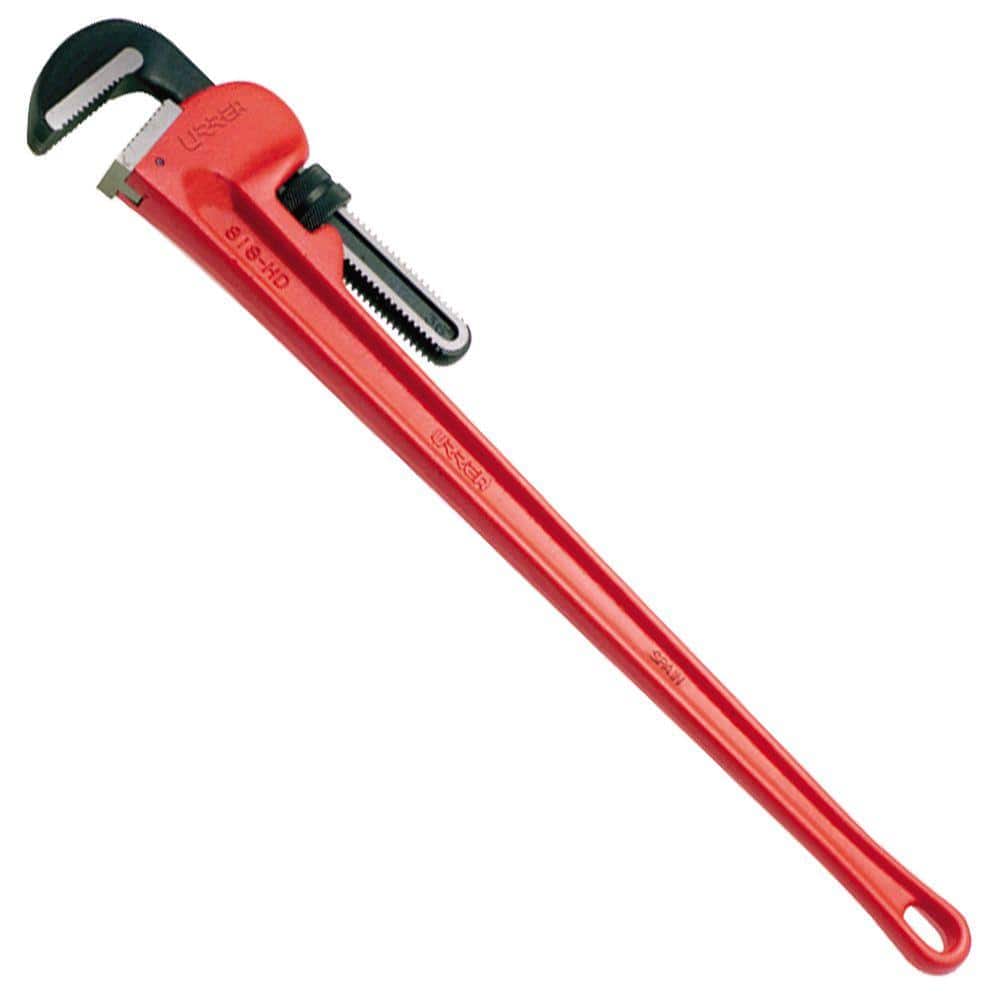 URREA 12 in. Long Heavy Duty Iron Pipe Wrench 812HD - The Home Depot