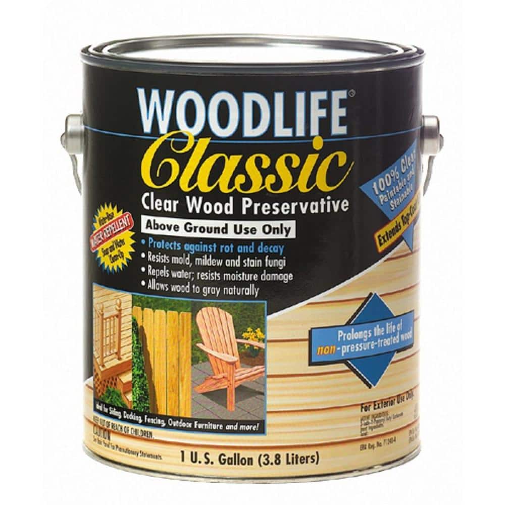 Wolman 1 Gallon Classic Clear Above Ground Exterior Wood Sealer ...