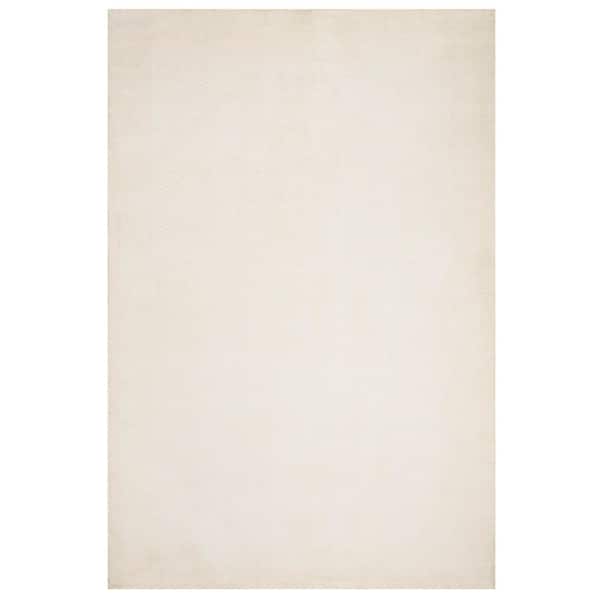 SAFAVIEH Mirage 8 ft. x 10 ft. Pearl Solid Color Border Geometric Area ...