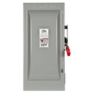 Siemens Heavy Duty 200 Amp 600-Volt 3-Pole Indoor Non-Fusible Safety ...