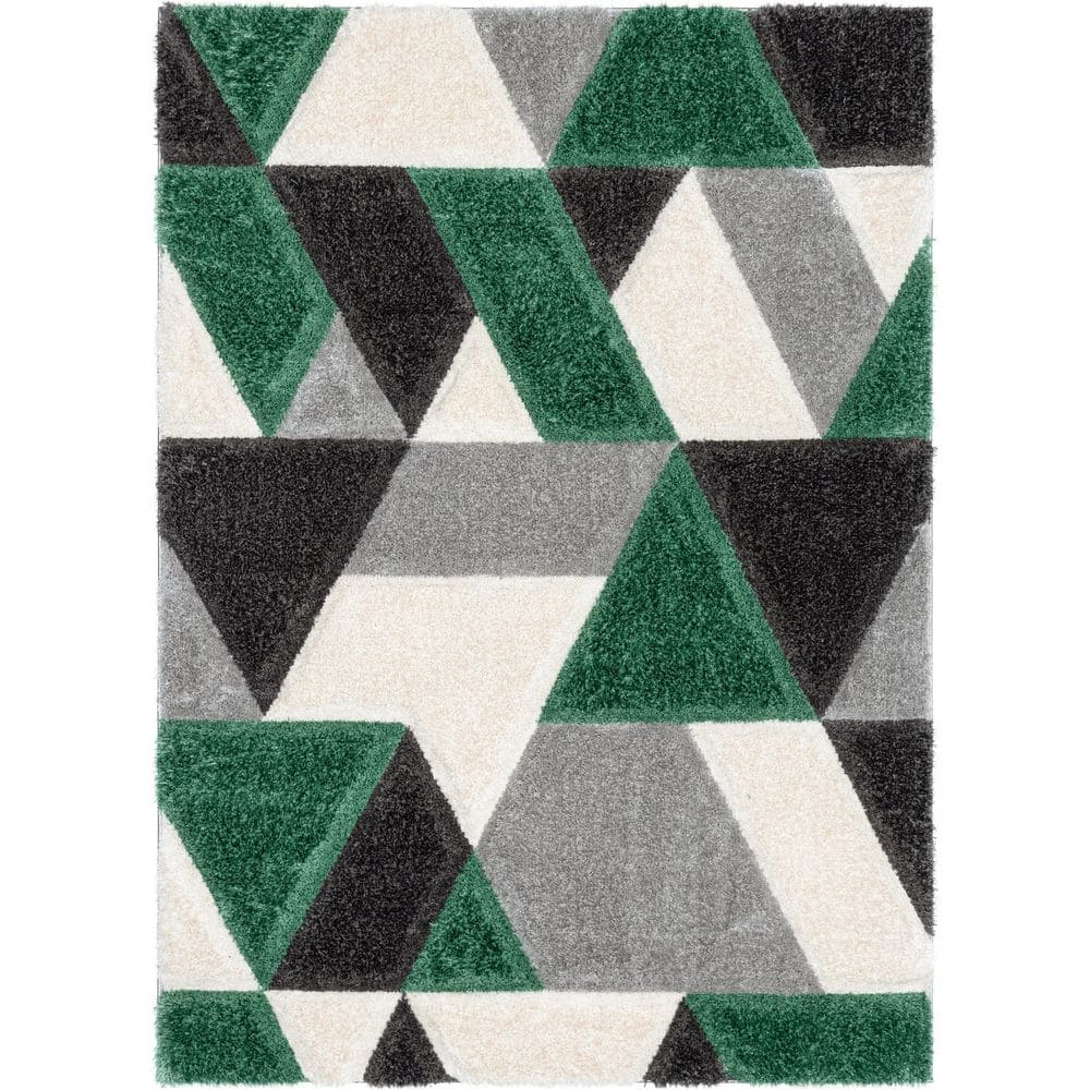 Well Woven San Francisco Holland Modern Geometric Shag Hand-Carved ...