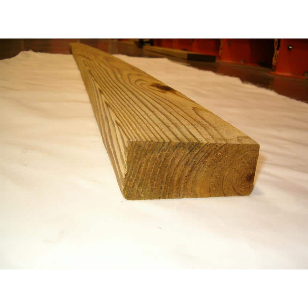 2 in. x 4 in. x 20 ft. #2 Kiln-Dried Southern Yellow Pine Dimensional ...