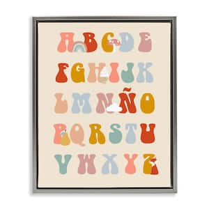 Stupell Industries Spanish Alphabet Soft Illustrations by Lil' Rue ...