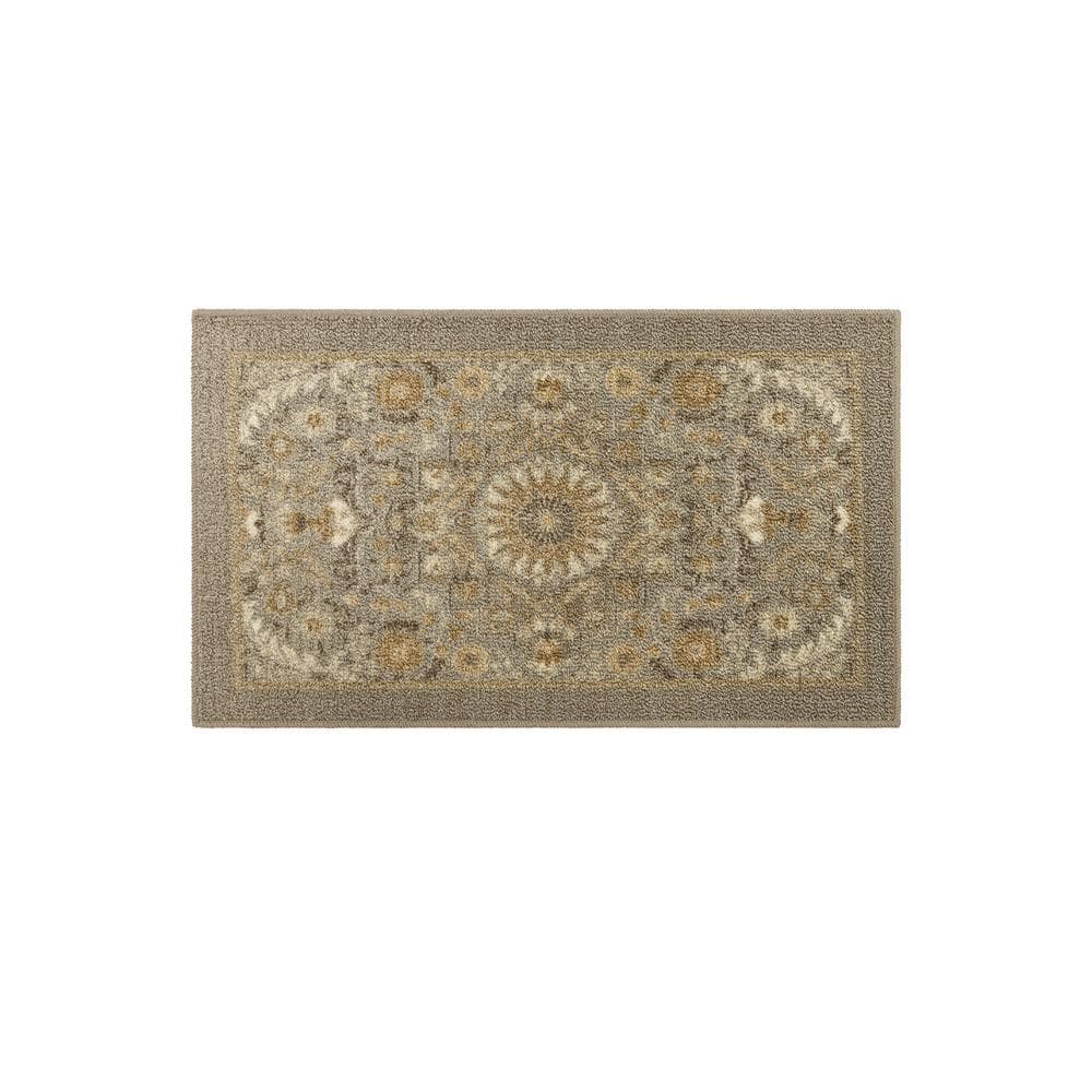 Mohawk Home Seville Grey 1 ft. 8 in. x 2 ft. 10 in. Machine Washable ...