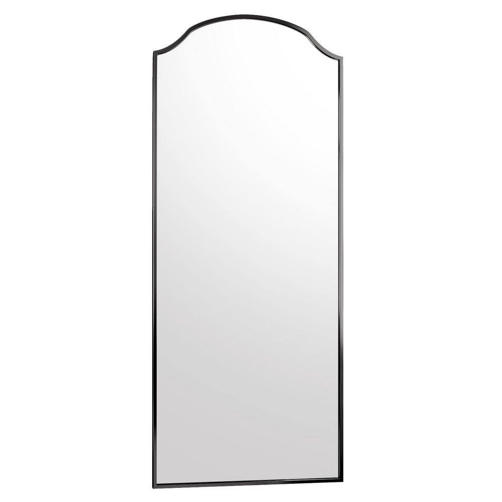 GLSLAND 24 in. W x 65 in. H Arched Black Metal Framed with Unique ...