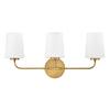 LARK Lark Kline Three Light Vanity Fixture, Heritage Brass 853453HB - The Home Depot