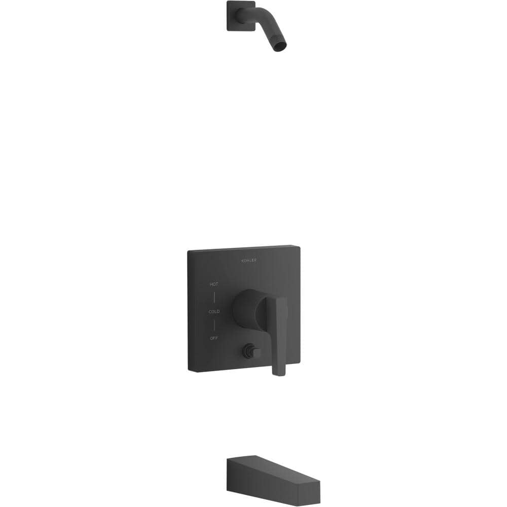 Reviews for KOHLER Honesty Rite-Temp 1-Handle Bath and Shower Trim Set in Matte Black | Pg 1 ...