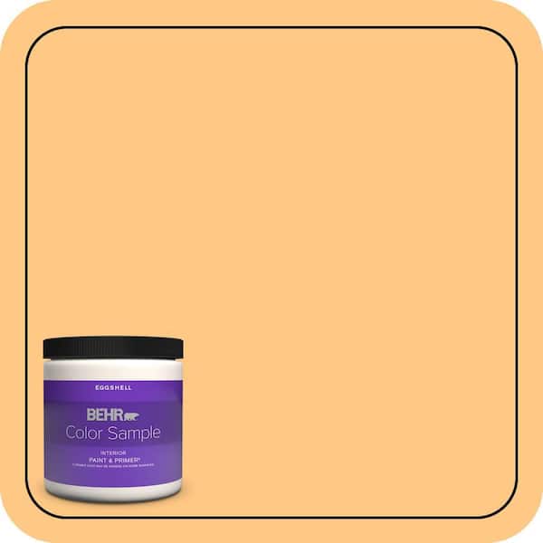 BEHR PREMIUM PLUS 8 oz. #290B-5 Torchlight Eggshell Enamel Interior ...
