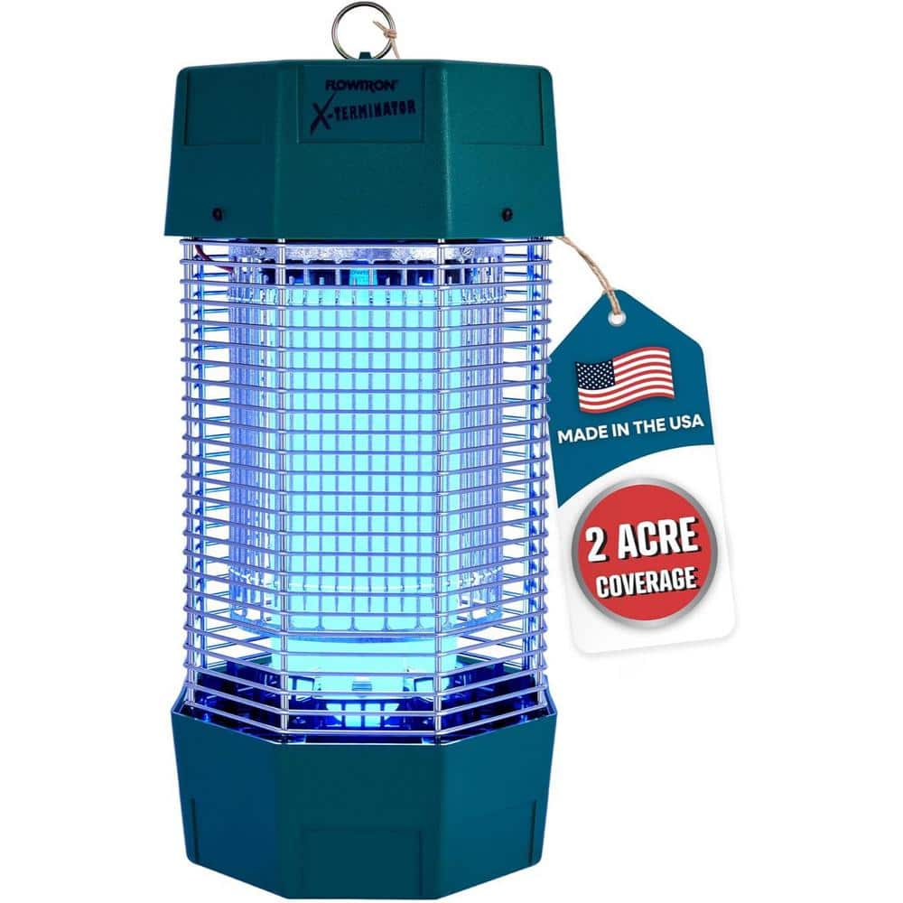 Flowtron 2 Acres Electric Bug Zapper, 120W Outdoor Bug Zapper with Dual ...