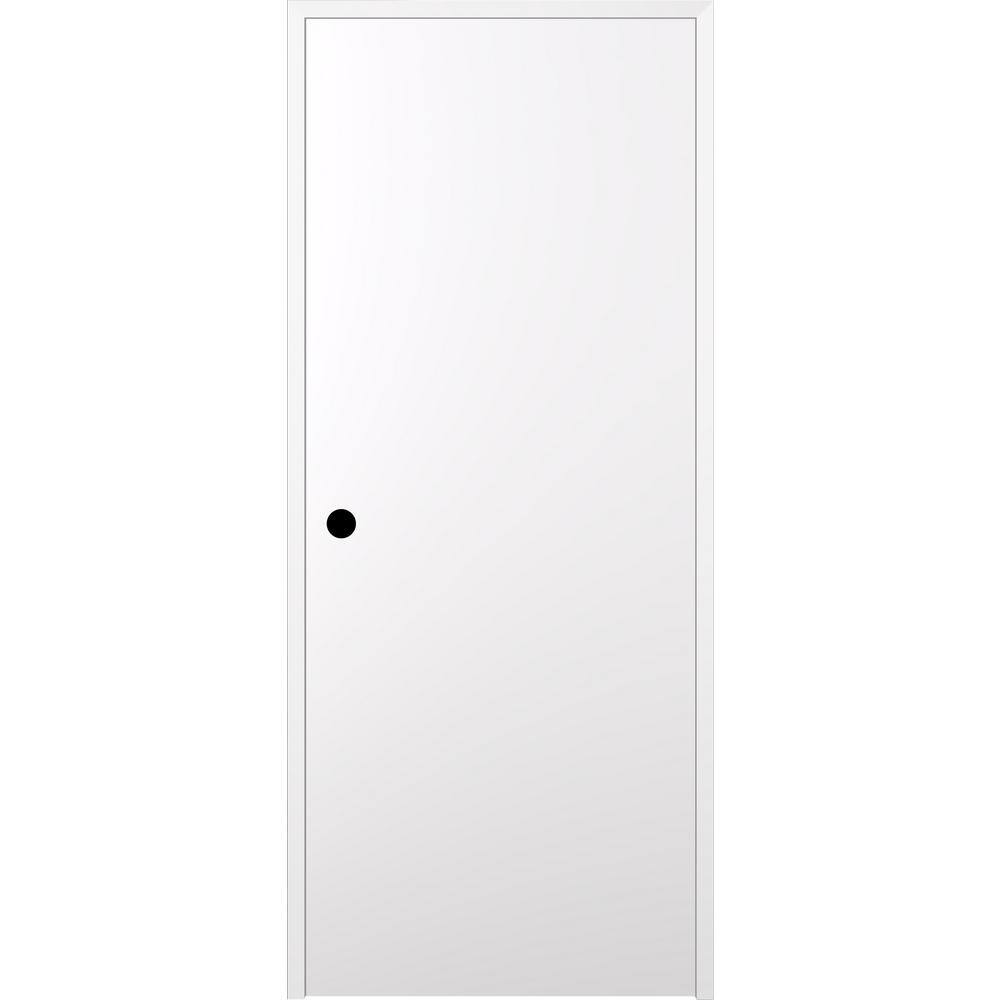 Belldinni Stella 32 in. x 80 in. Right-Handed Solid Core Snow White ...