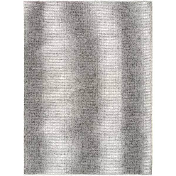 Nourison Natural Texture Ivory Grey 5 ft. x 7 ft. All-Over Design ...