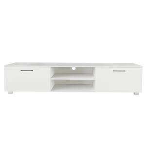 Furniture of America Lamonte White Floating TV Stand Fits TV's up to 70 ...