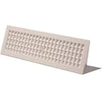 Everbilt 18 in. 3-Way Steel Baseboard Diffuser Supply in White E118SW
