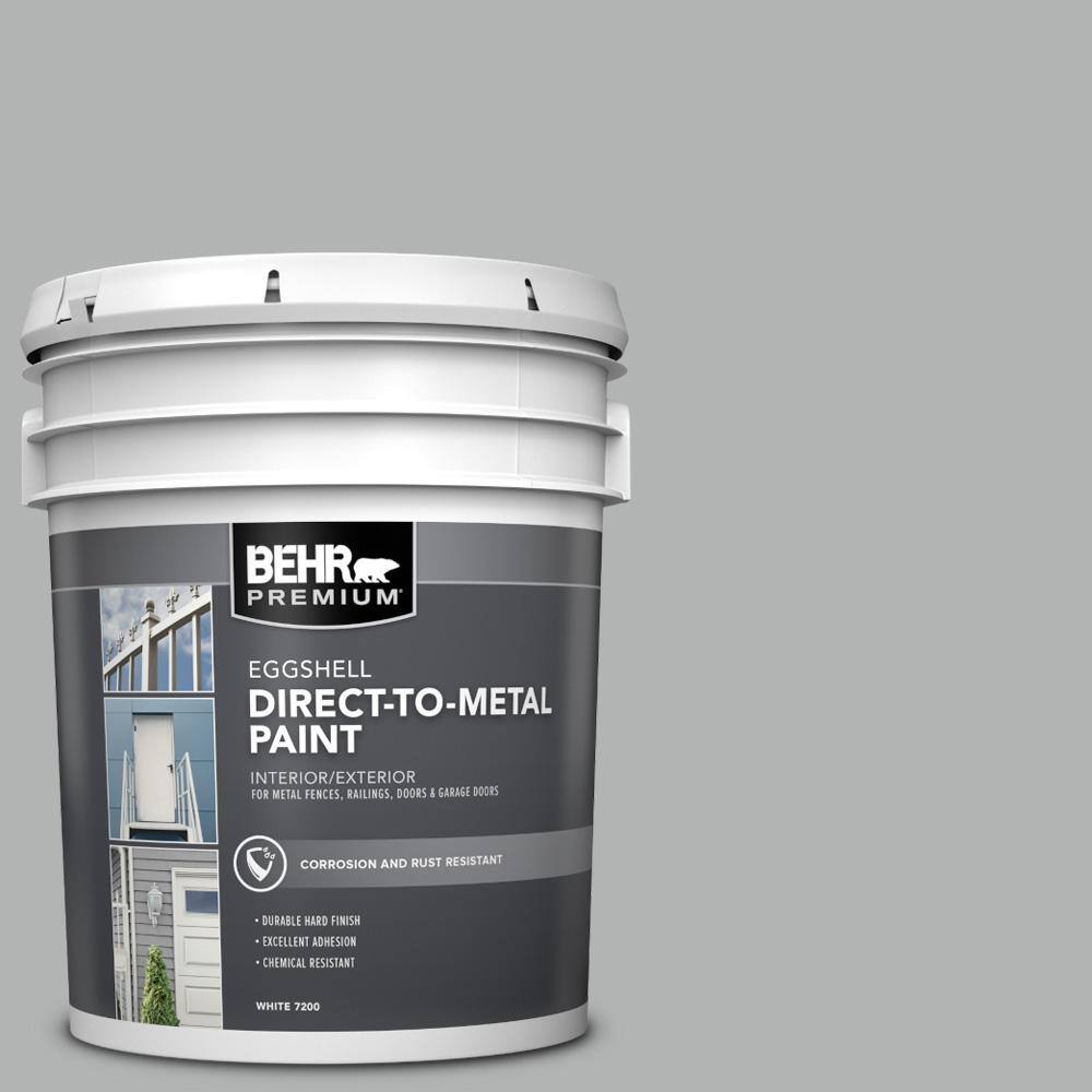 BEHR PREMIUM 5 gal. #PPU26-08 Silverstone Eggshell Direct to Metal ...