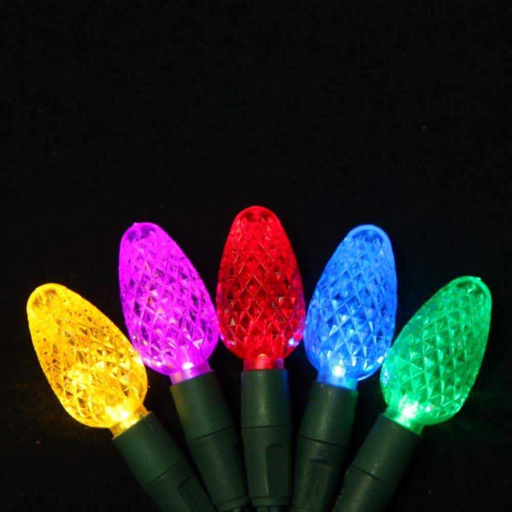EcoSmart 150-Light LED C6 Multi-Color String Light Set 702135 - The ...