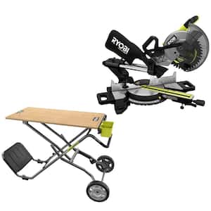 RYOBI ONE+ HP 18V Brushless Cordless 10 in. Sliding Compound Miter Saw ...
