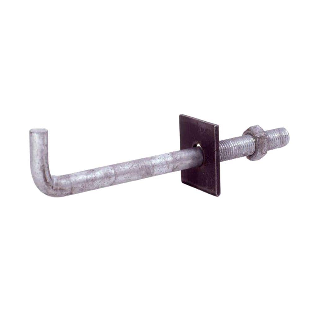 Grip-Rite 1/2 in. x 8 in. Exterior Galvanized Anchor Bolt with Nuts and ...