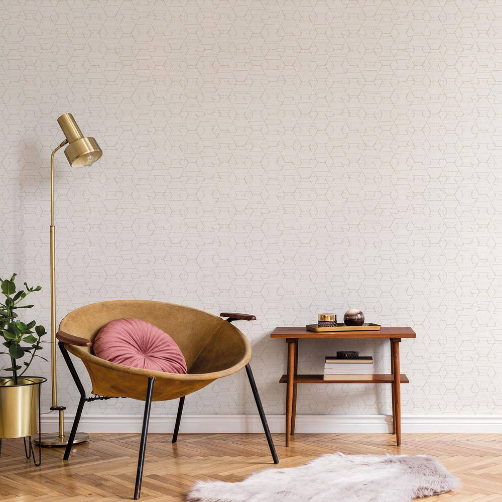 Atmosphere Collection Taupe/Mica Metallic Texture Hextex Geometric ...