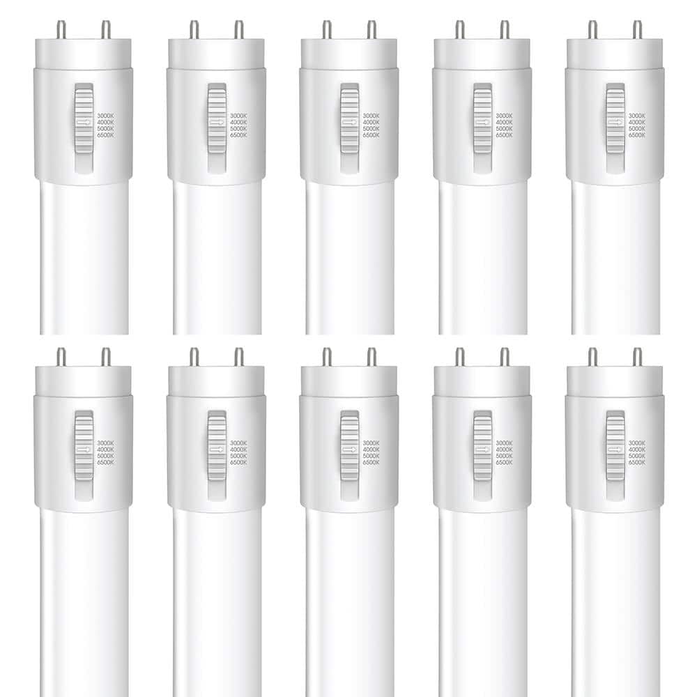 Feit Electric 32-Watt 4 ft. T8 G13 Type A Plug and Play Linear LED Tube ...