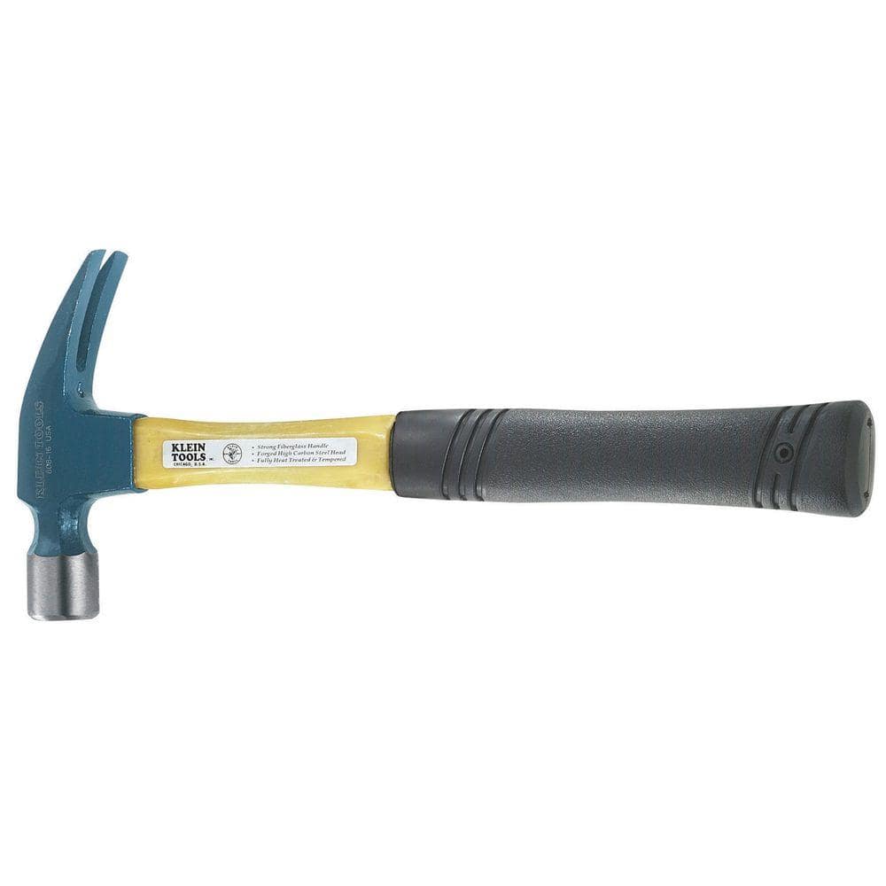 Klein Tools 20 oz. Steel Straight-Claw Heavy-Duty Hammer 808-20 - The ...