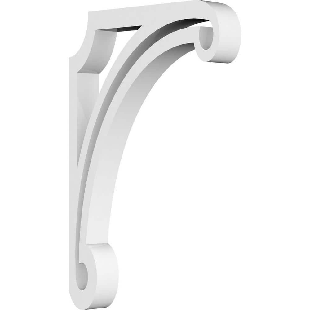Ekena Millwork 5/8 in. W x 6 in. H x 4 in. D PVC Arch Bracket ...
