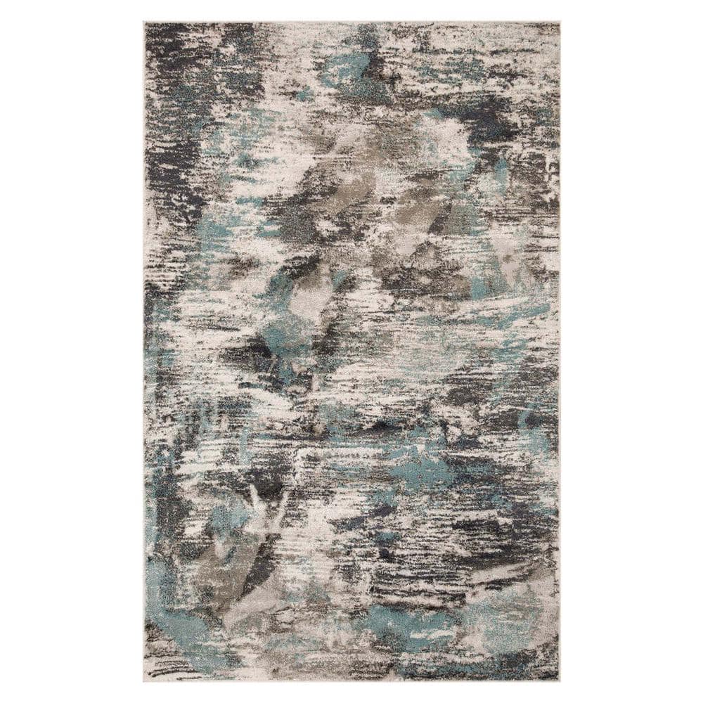 SUPERIOR Kahuna Rivulet 7 ft. x 9 ft. Modern Abstract Design Indoor ...
