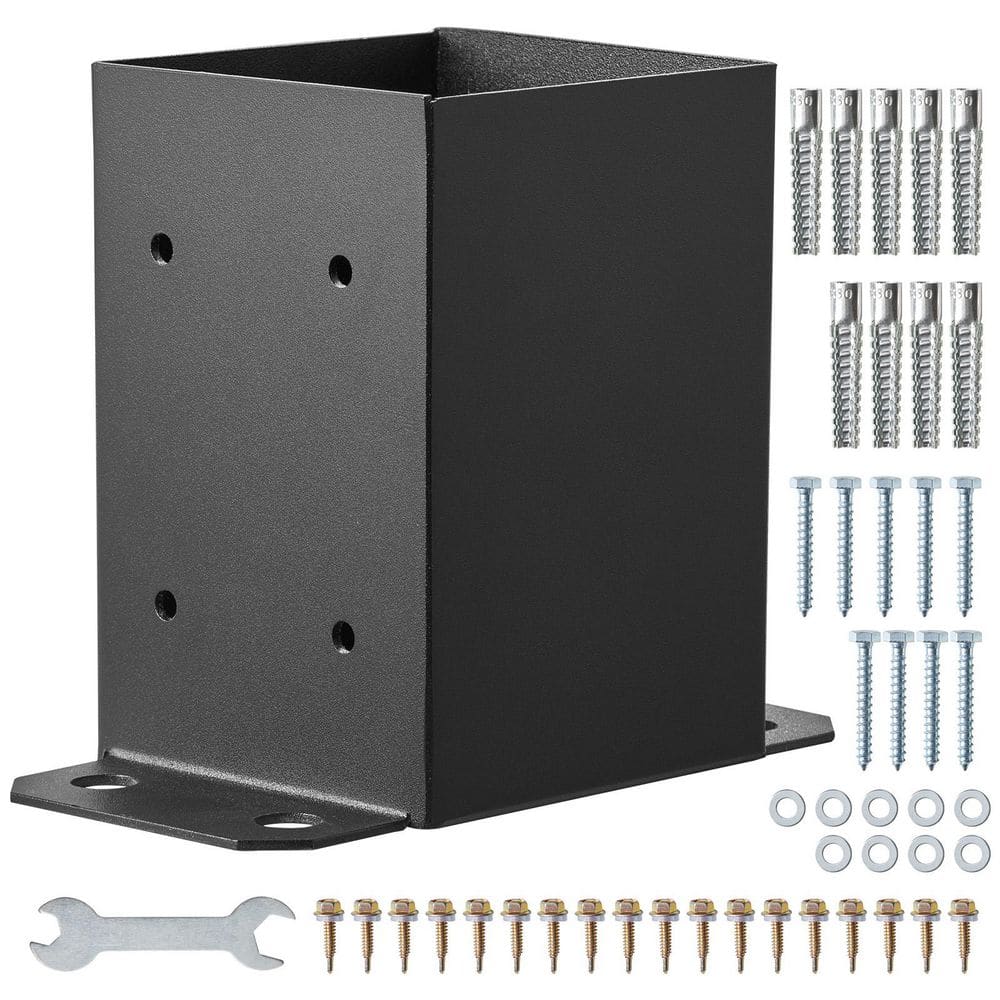 SVOPES 4 x 4 Post Base, 2-Pieces, Inner Size 3.6 x 3.6 in. Heavy Duty ...