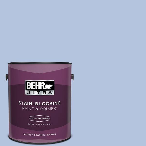 BEHR ULTRA 1 gal. #600C-3 Periwinkle Bud Extra Durable Eggshell Enamel ...
