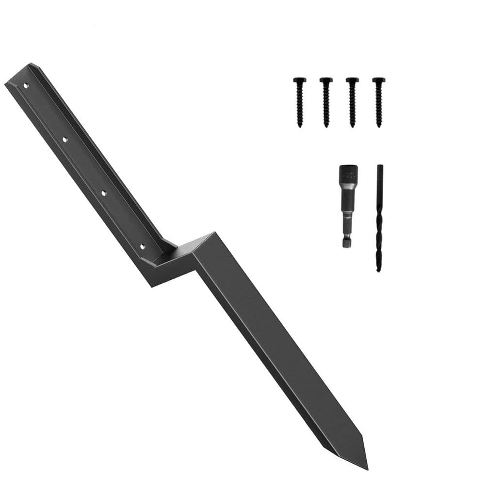 Afoxsos Thickened Steel Fence Post Repair Kit with 11-Gauge Anchor and ...