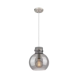 Innovations Newton Sphere 100-Watt 1-Light Matte Black Shaded Pendant ...