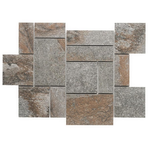 Ivy Hill Tile Dominion Iron Gray 4 in. x 0.35 in. Matte Limestone Look ...