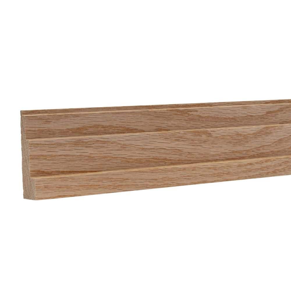 Ornamental Mouldings 0.75 in. D x 2.5 in. W x 92 in. L Unfinished Red ...