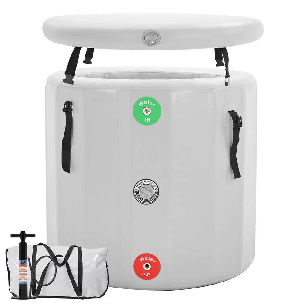 BOZTIY 185 gal. Cold Plunge Tub 2-Person Inflatable Cold Plunge Ice ...