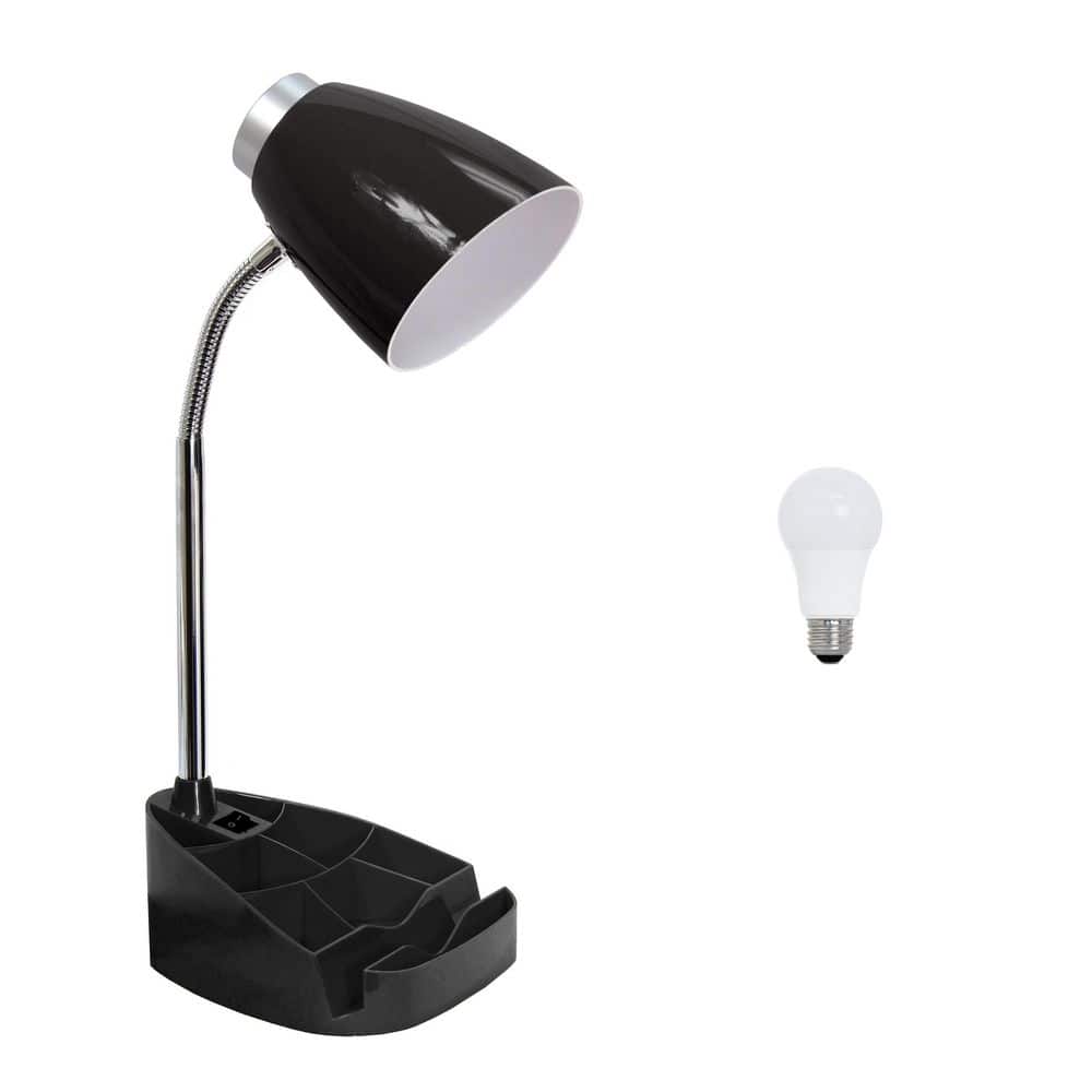 Simple Designs 18.5 in. Gooseneck Organizer Task & Reading Desk Lamp ...