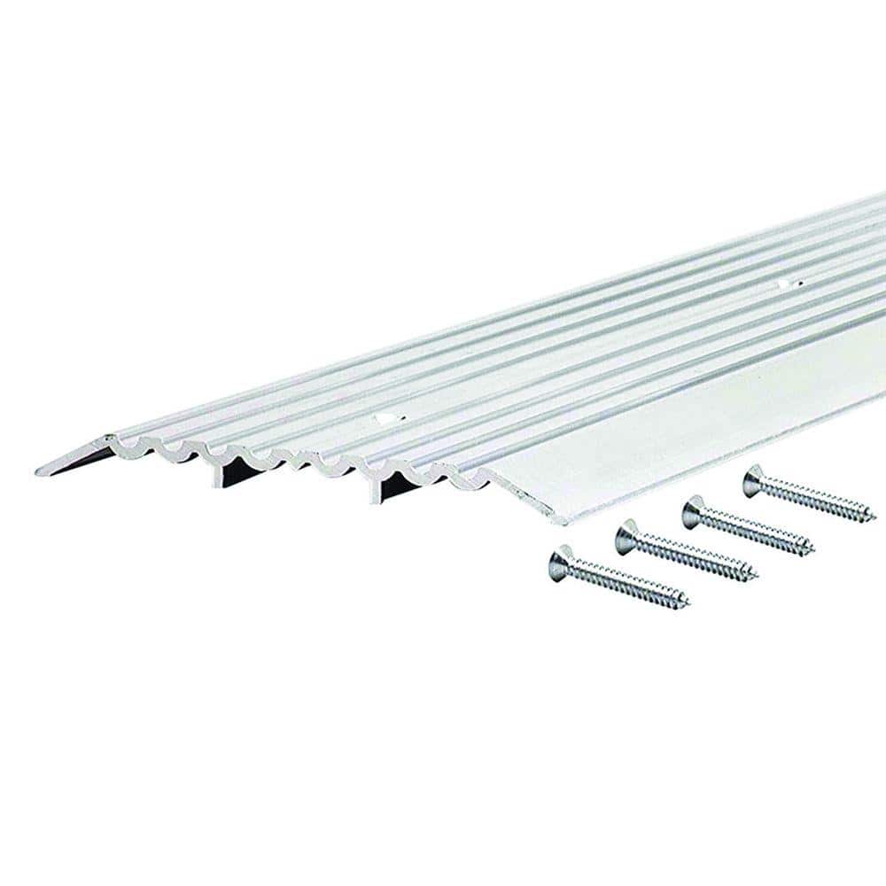 M-D Building Products Fluted Top Fixed 6 in. x 85 in. Aluminum Heavy ...